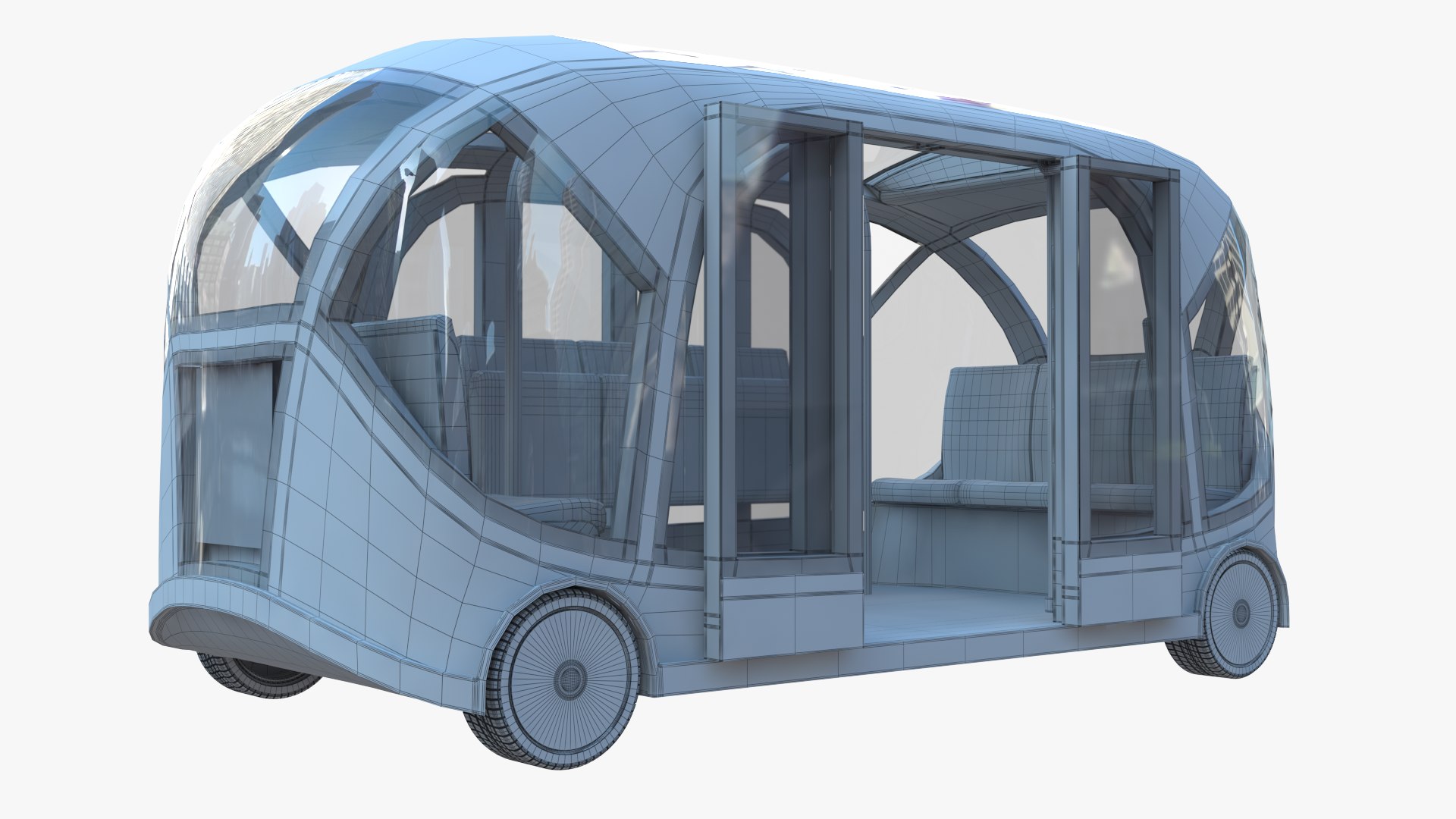 3D Autonomous City Shuttle Bus - TurboSquid 2332133