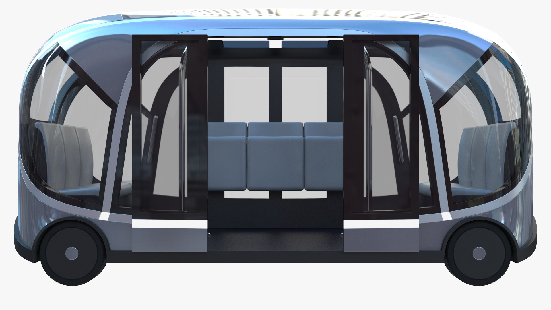 3D Autonomous City Shuttle Bus - TurboSquid 2332133
