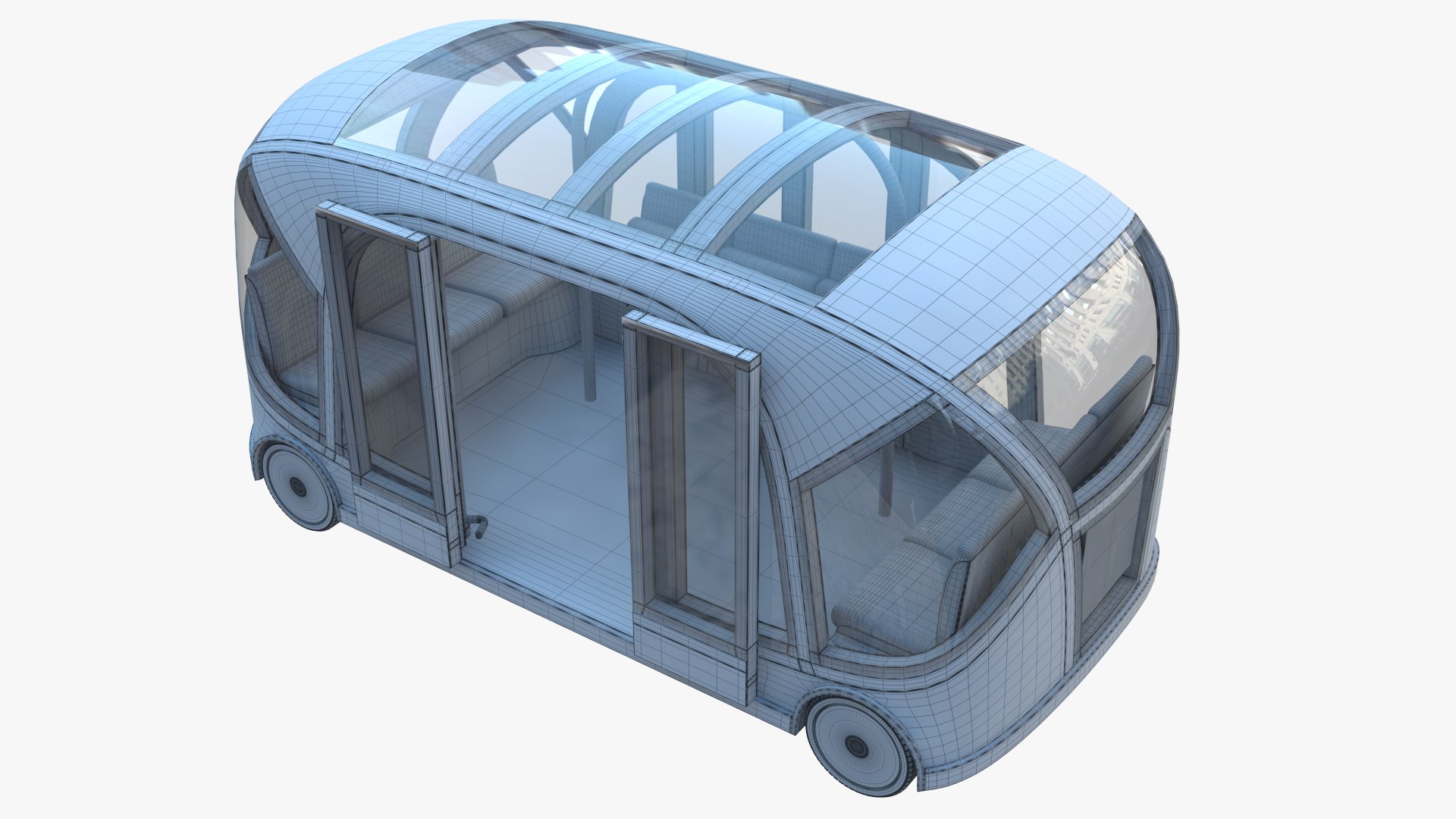 3D Autonomous City Shuttle Bus - TurboSquid 2332133