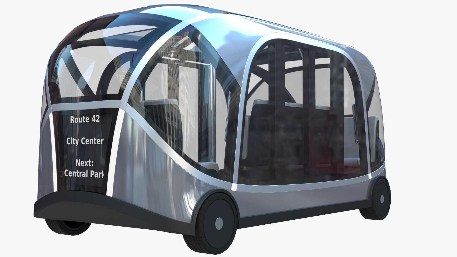 3D Autonomous City Shuttle Bus - TurboSquid 2332133