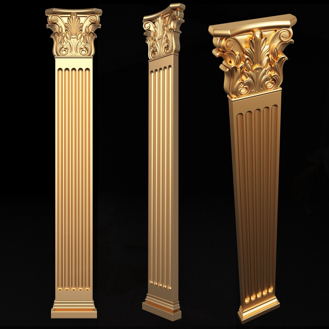 3D Column Capital 02 Model - TurboSquid 1959510