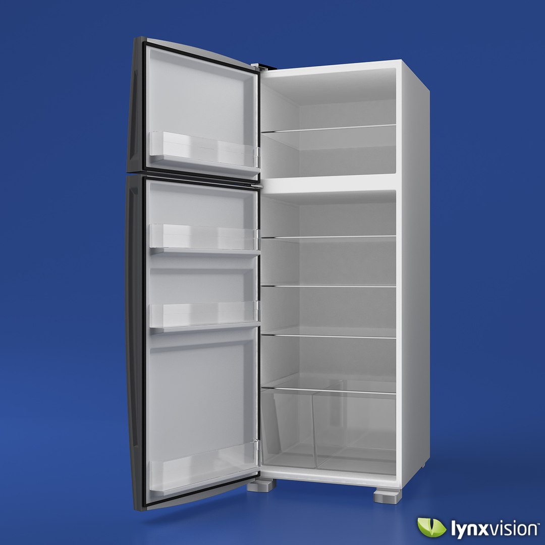 3ds Max Freezer Refrigerator