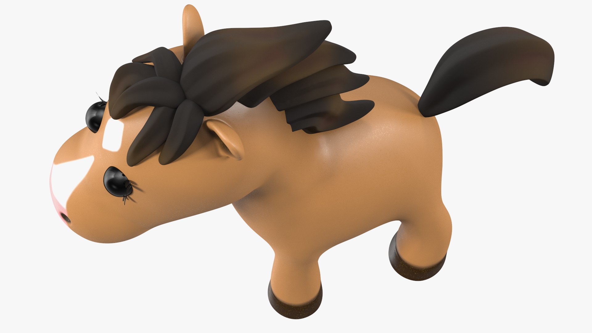 Brown Cartoon Horse Rigged for Modo 3D model - TurboSquid 1761269