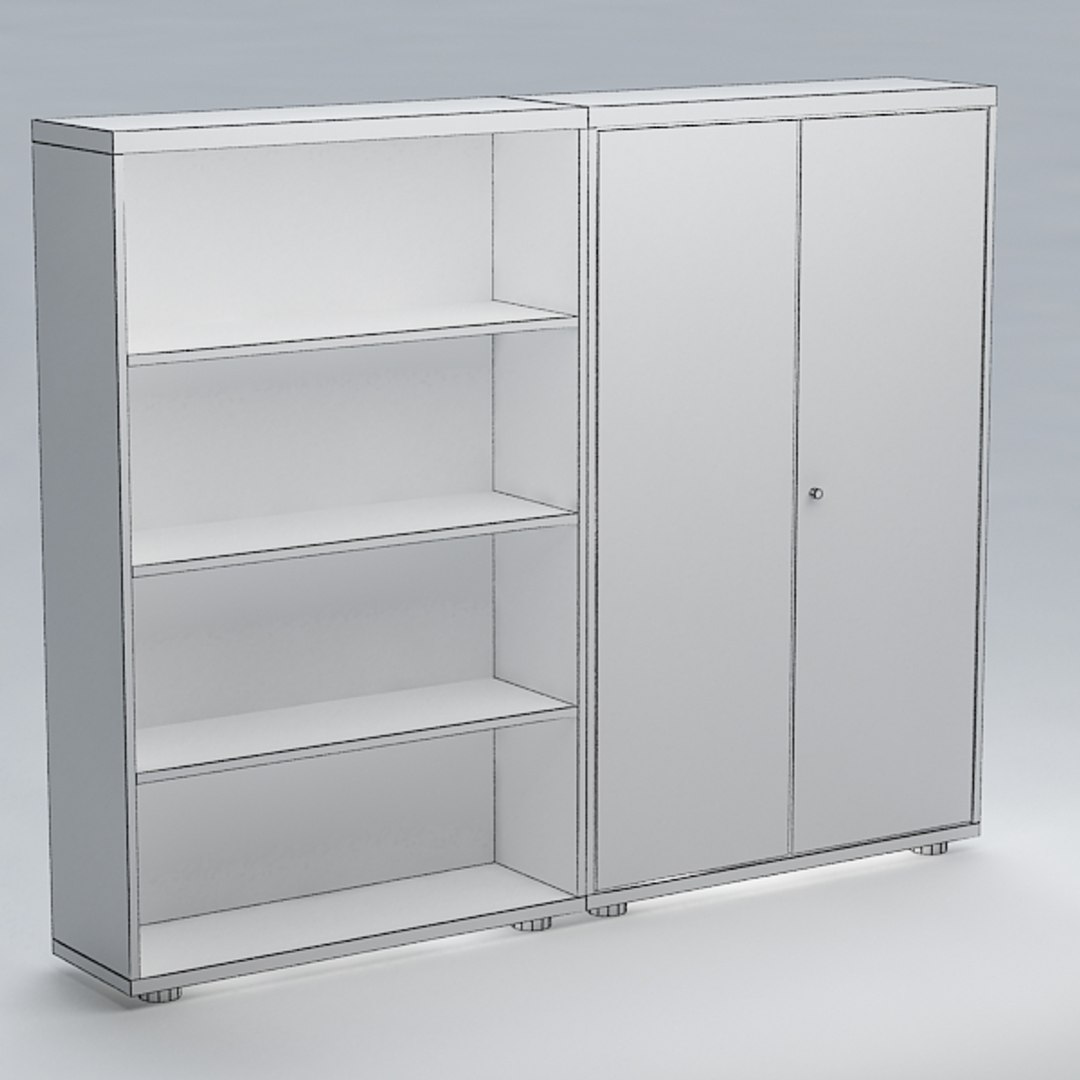 free cabinet office 3d model