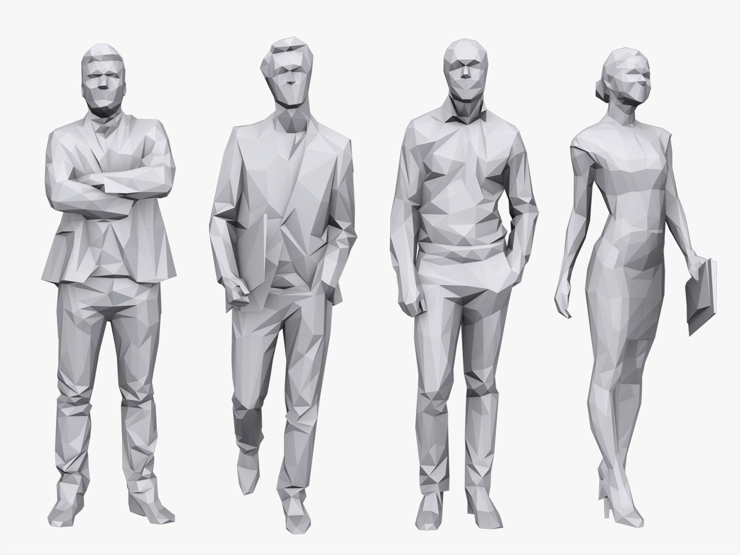 People Pack Business 3d Model