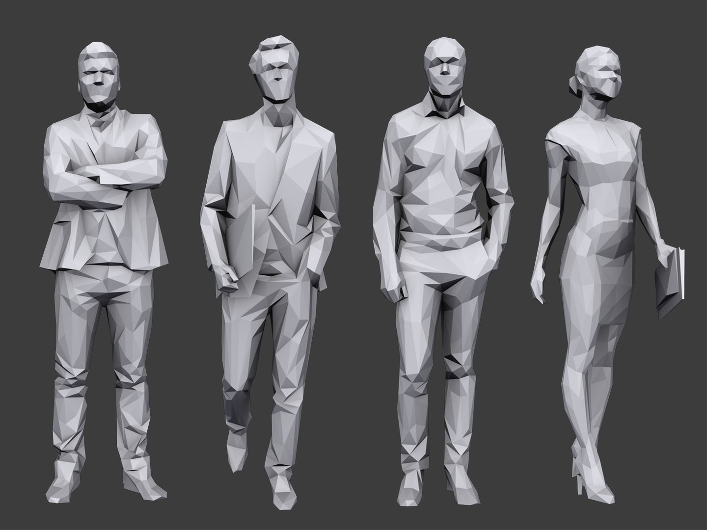 People Pack Business 3d Model