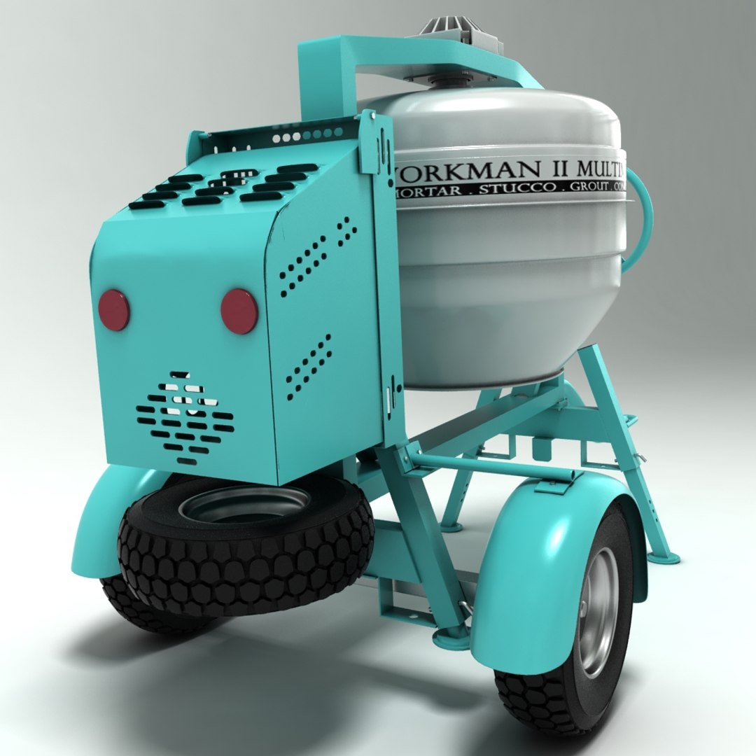 Cement Mixer 3d Model