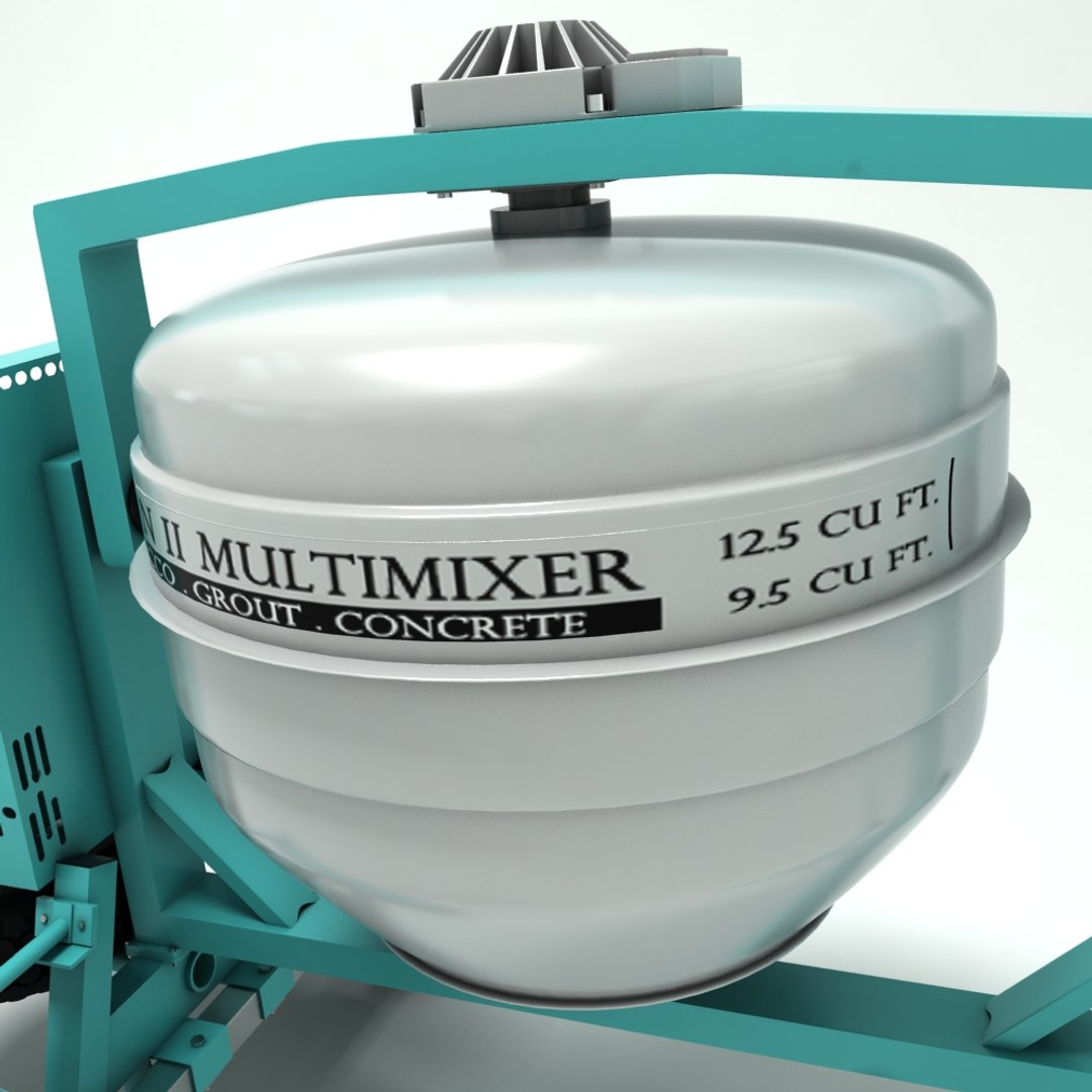 Cement Mixer 3d Model