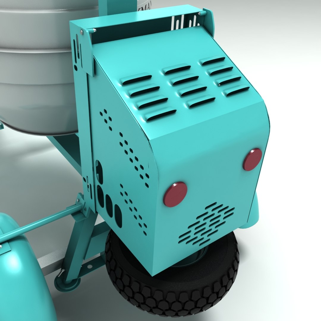 Cement Mixer 3d Model