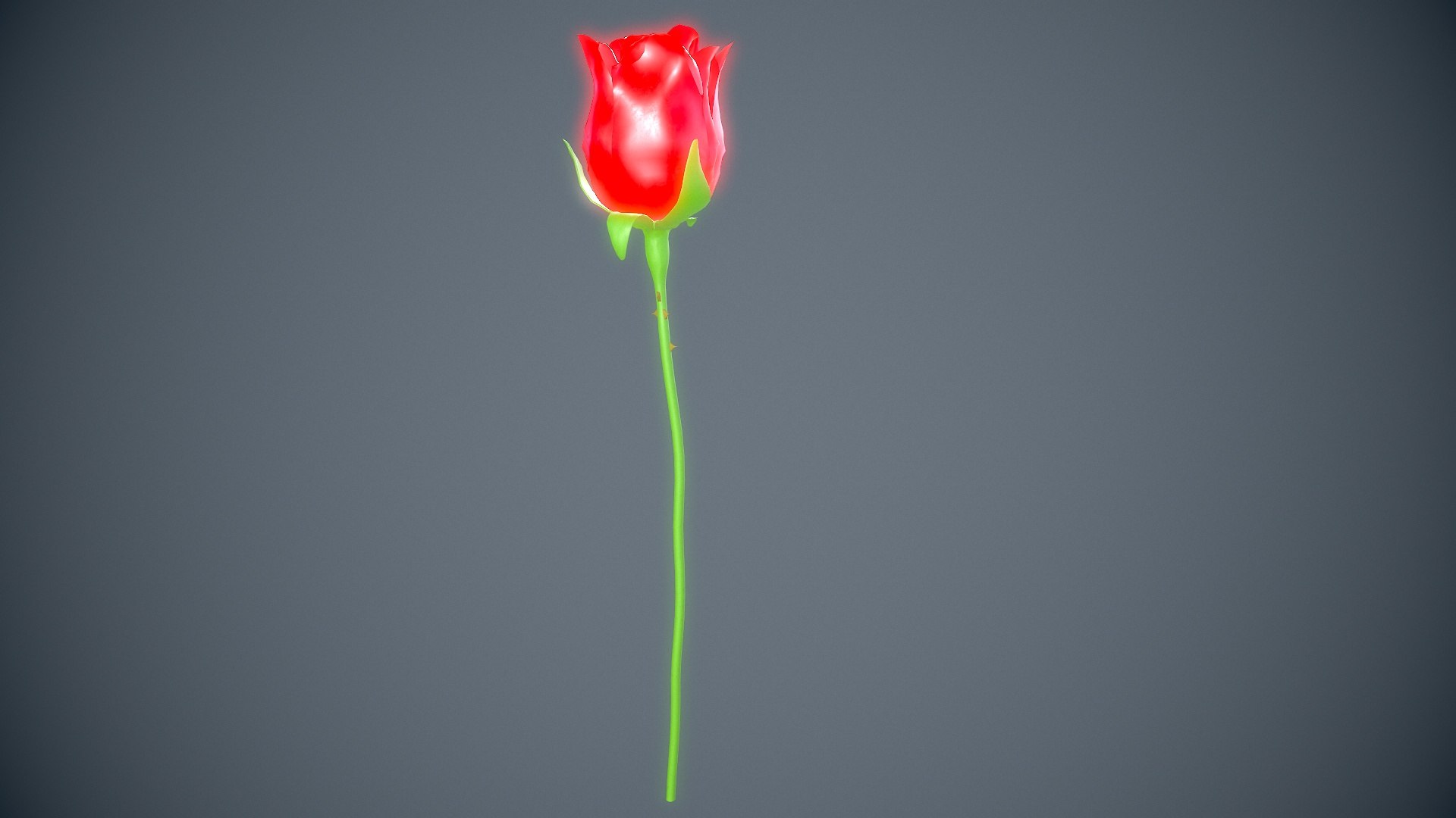 3D Red rose model - TurboSquid 1861563