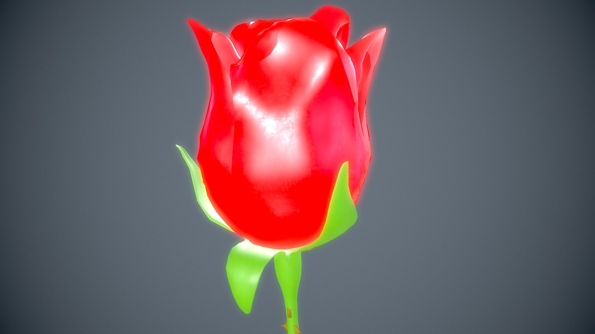 3D Red rose model - TurboSquid 1861563