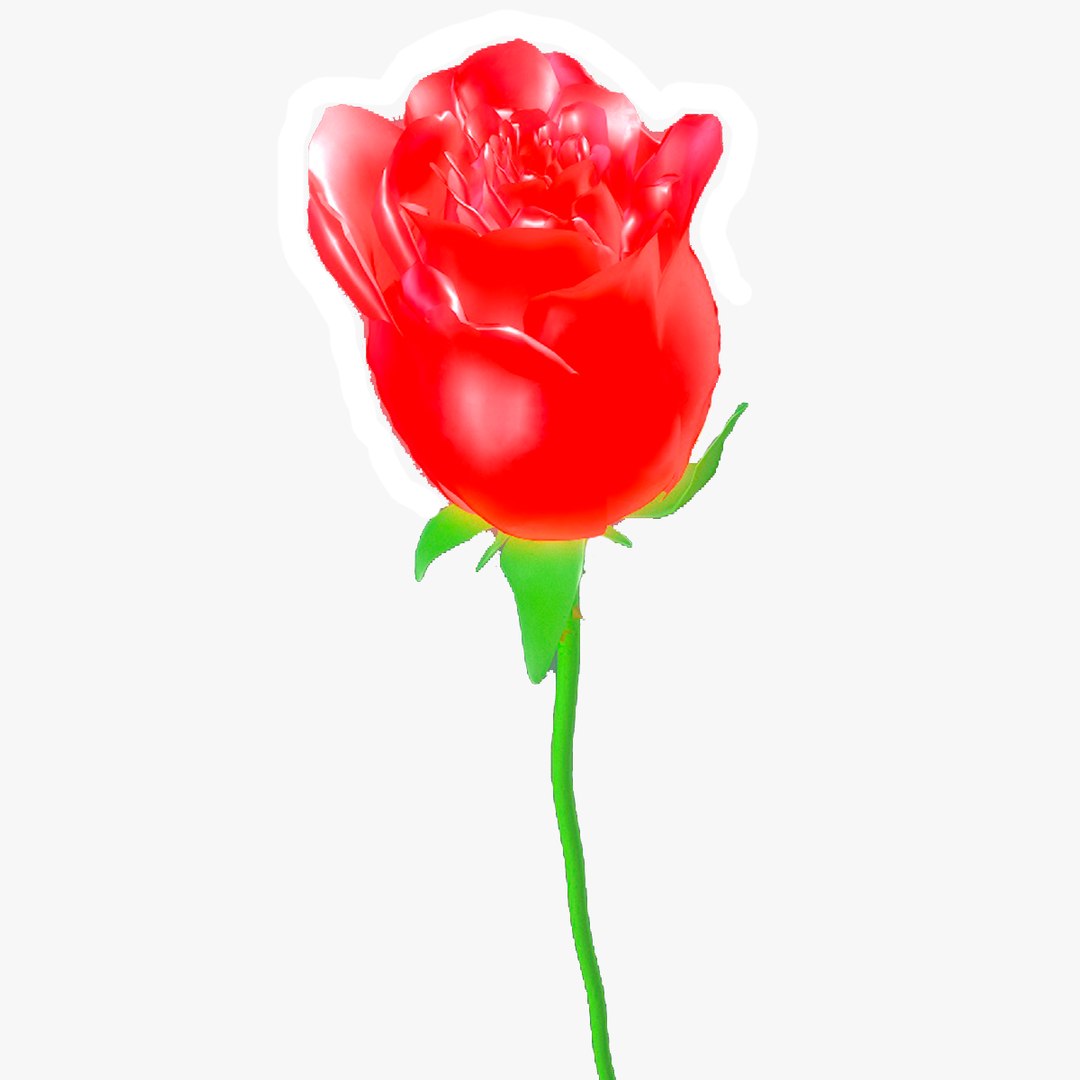 3D Red rose model - TurboSquid 1861563