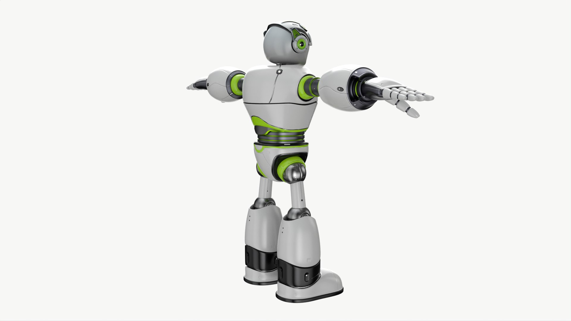 3D Stylized Futuristic Robot Tpose - TurboSquid 2342273