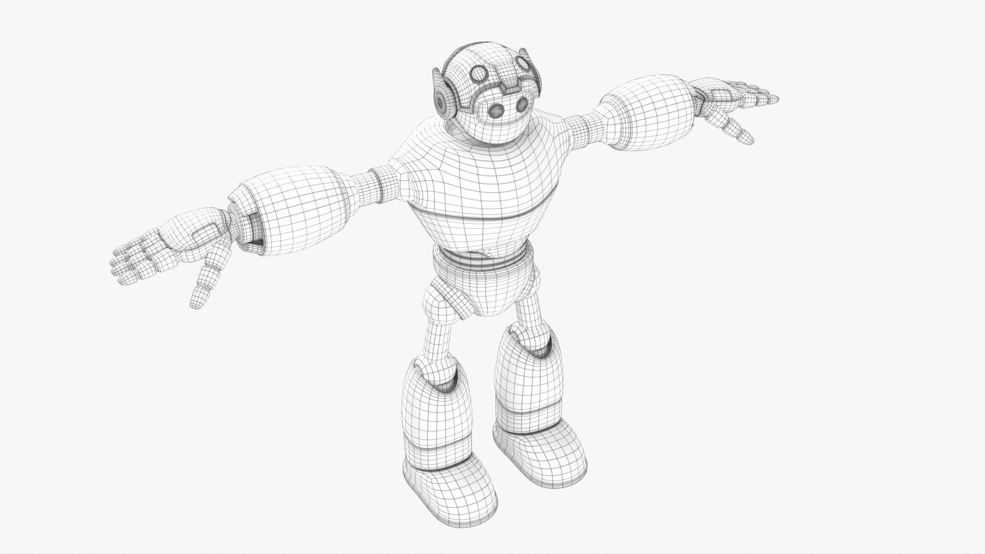 3D Stylized Futuristic Robot Tpose - TurboSquid 2342273