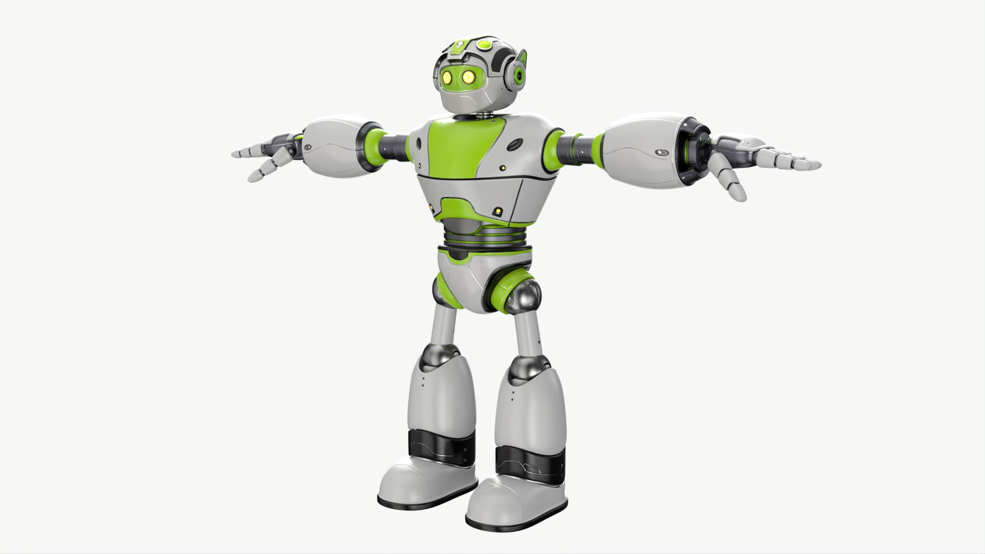 3D Stylized Futuristic Robot Tpose - TurboSquid 2342273