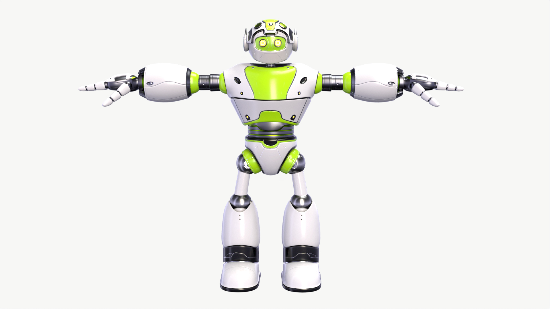 3D Stylized Futuristic Robot Tpose - TurboSquid 2342273