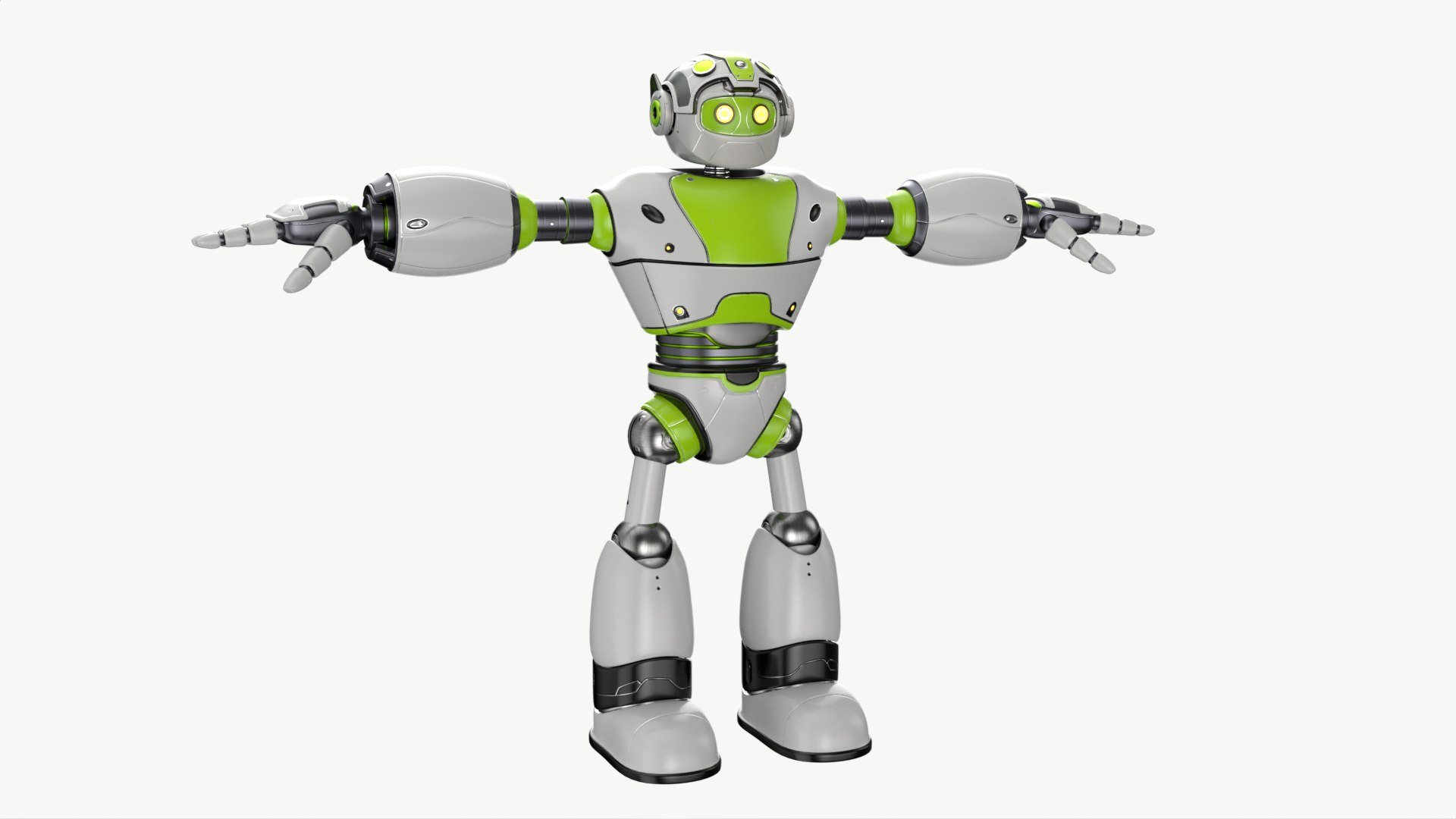 3D Stylized Futuristic Robot Tpose - TurboSquid 2342273