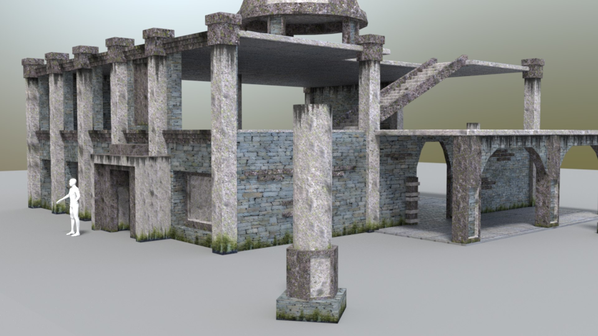 Desolate Temple 3D Model - TurboSquid 1161359