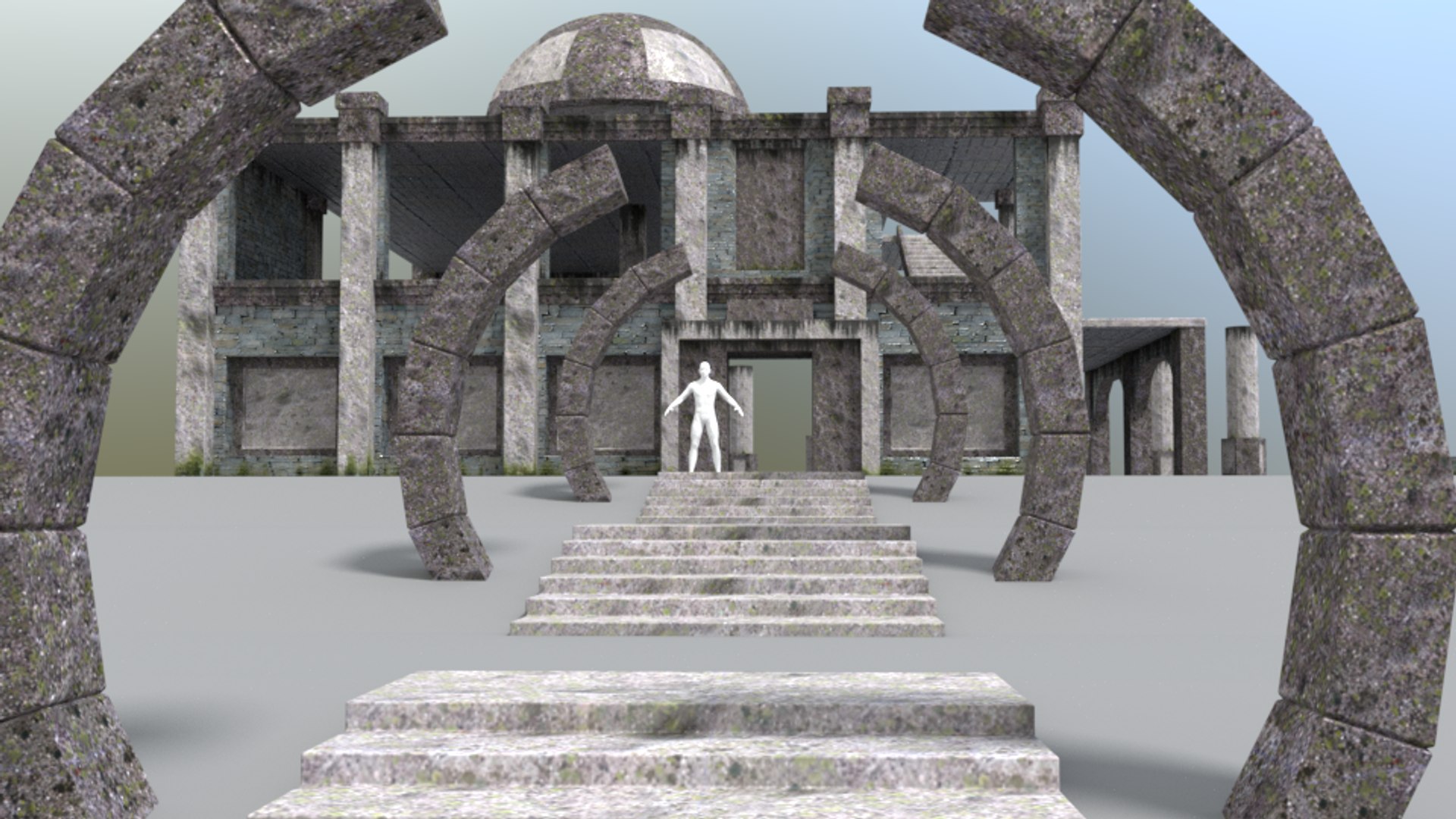 Desolate Temple 3D Model - TurboSquid 1161359