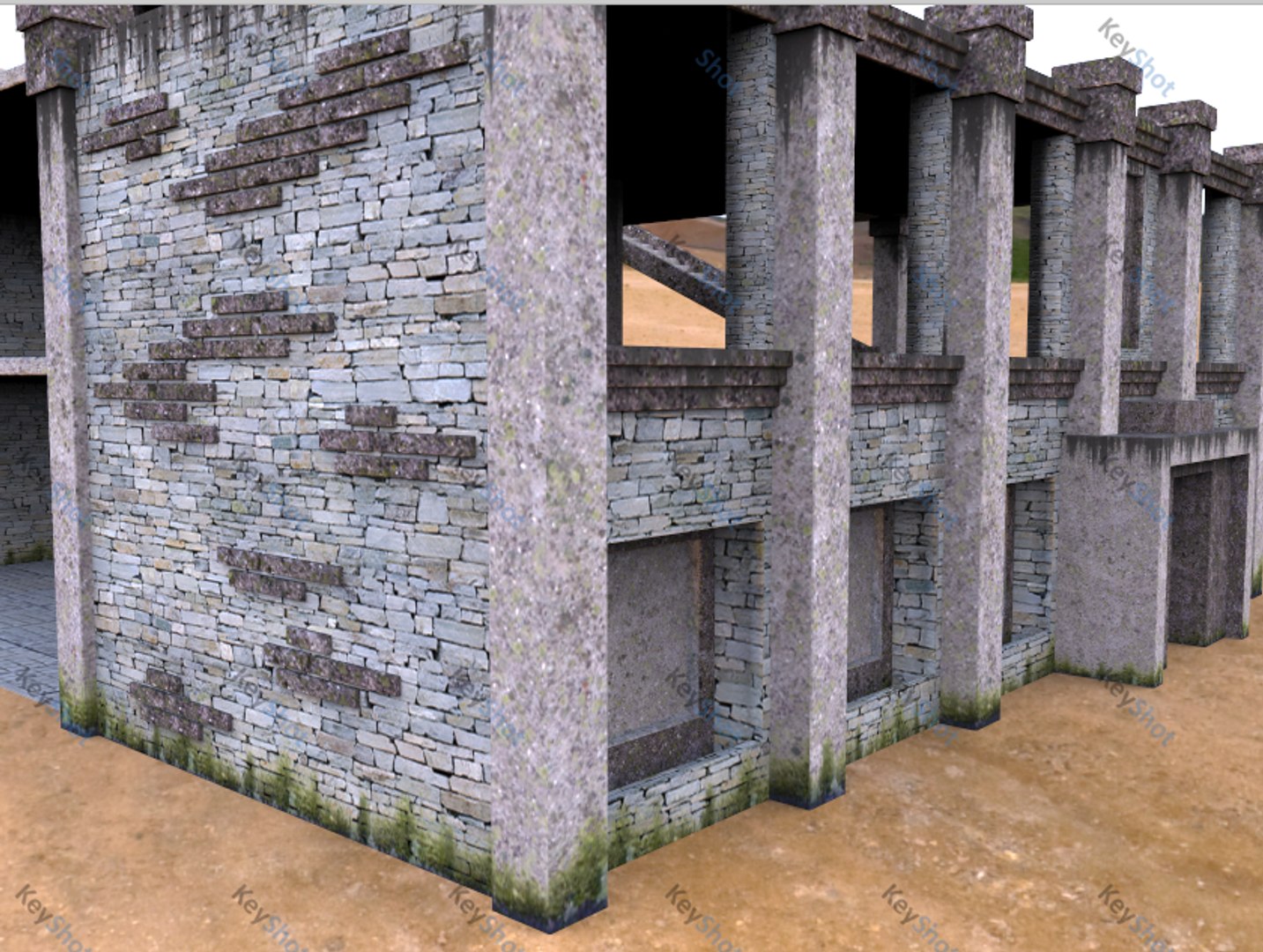 Desolate Temple 3D Model - TurboSquid 1161359