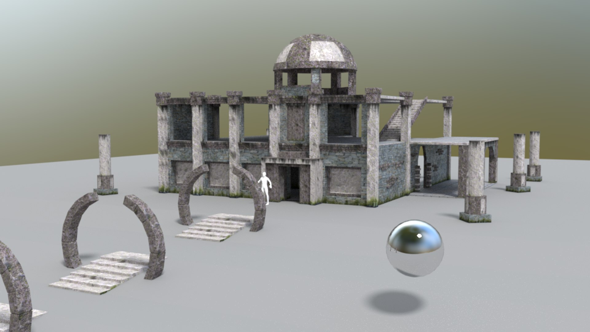 Desolate Temple 3D Model - TurboSquid 1161359