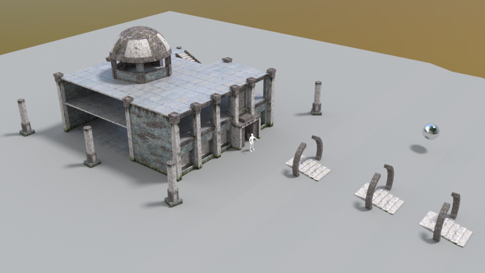 Desolate Temple 3D Model - TurboSquid 1161359