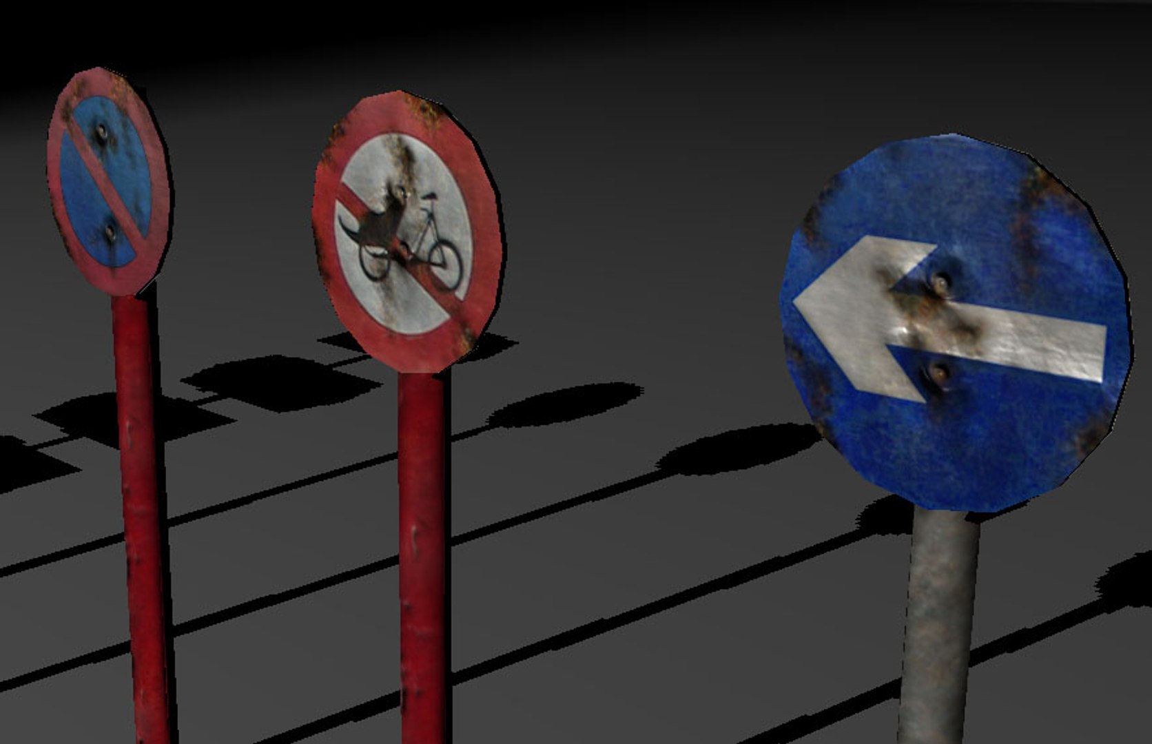 3d Traffic Signs Model