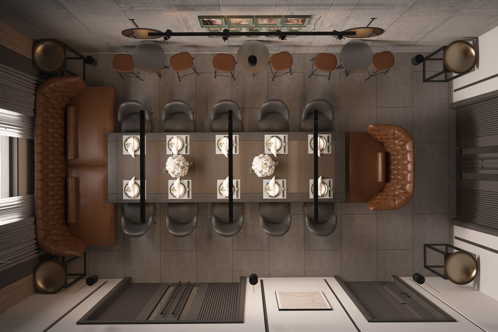 3D Reception, Dining Interior Design Project - TurboSquid 2055730