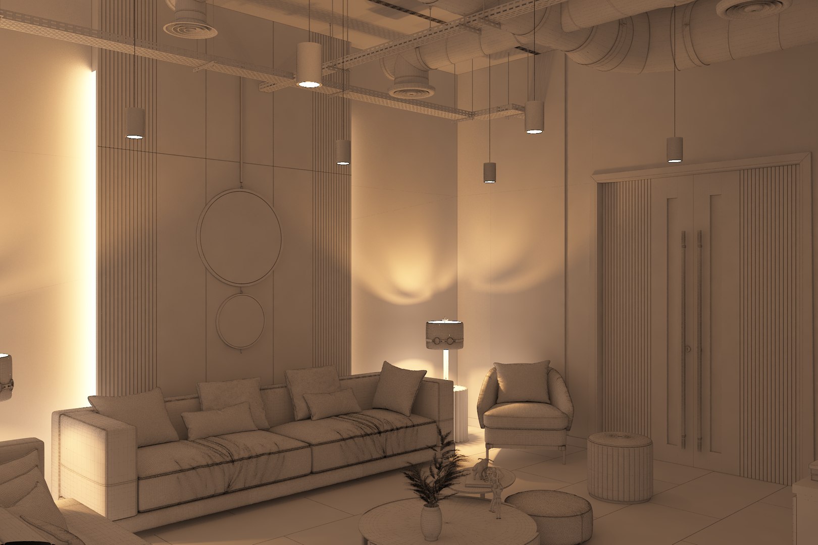 3D Reception, Dining Interior Design Project - TurboSquid 2055730