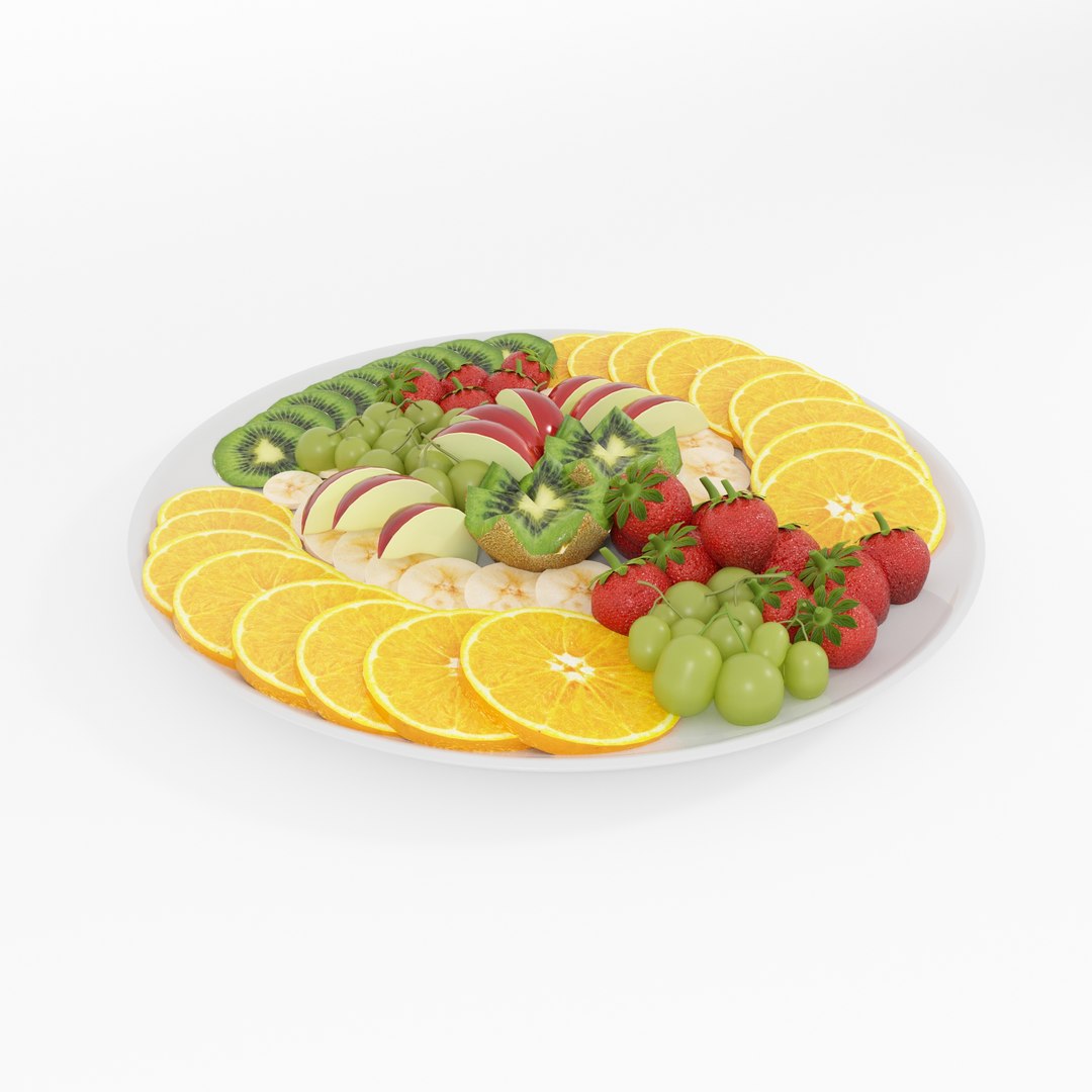 Fruit Platter 3D Model - TurboSquid 1718307