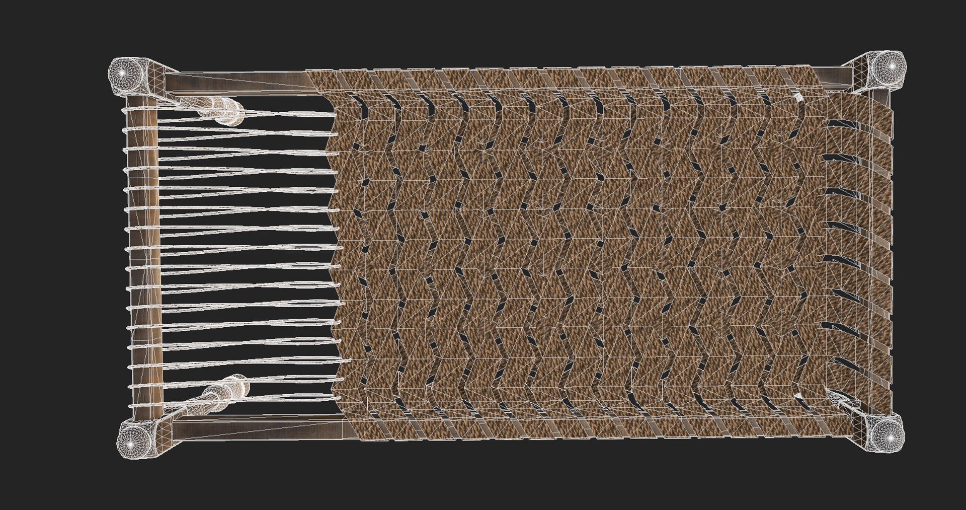 3D Model Indian Bed Chaarpai - TurboSquid 2112794