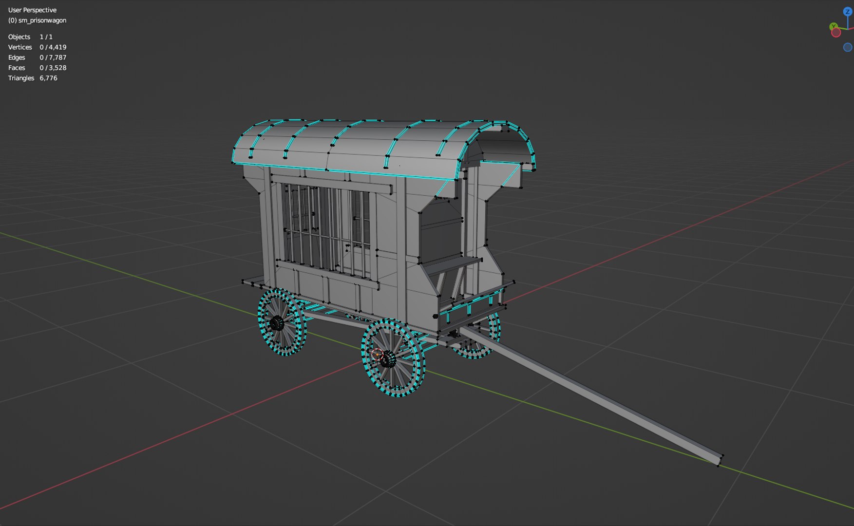 Prison Wagon 3D - TurboSquid 2014804
