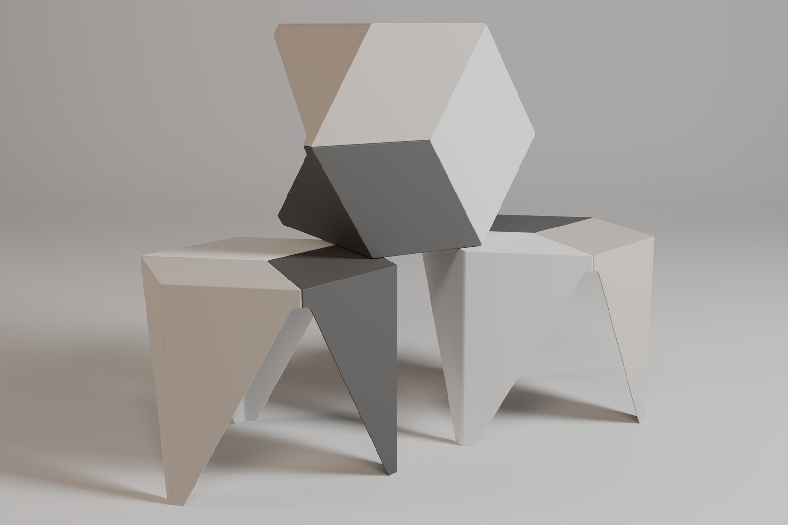 Prismatic Table 3D - TurboSquid 2123795