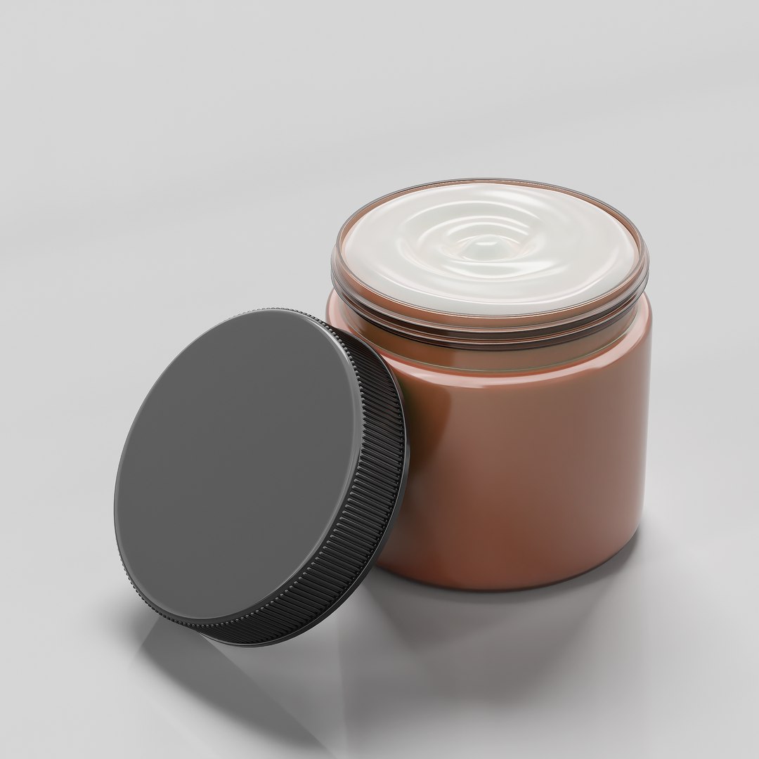 3D Cream Jar 13 - TurboSquid 1962767