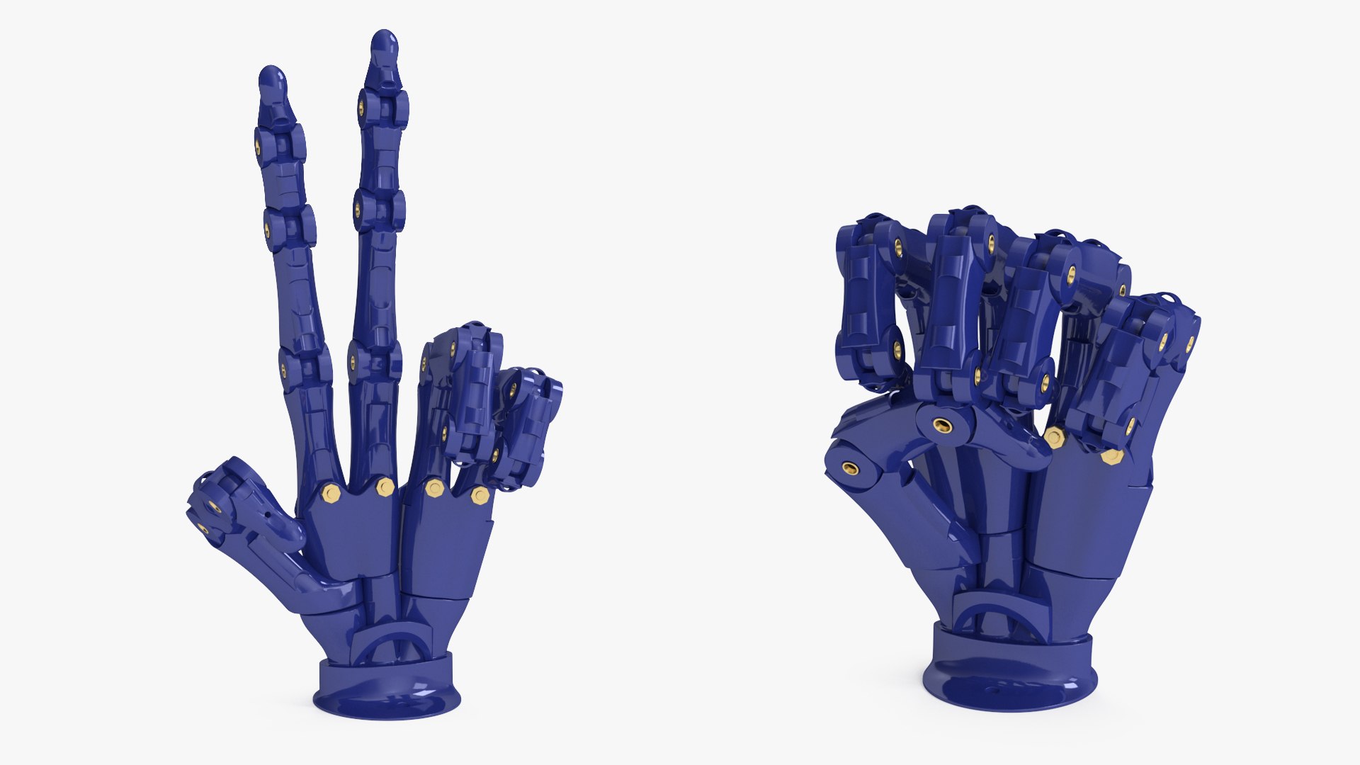 3D Robotic Arm Blue Rigged - TurboSquid 2234902