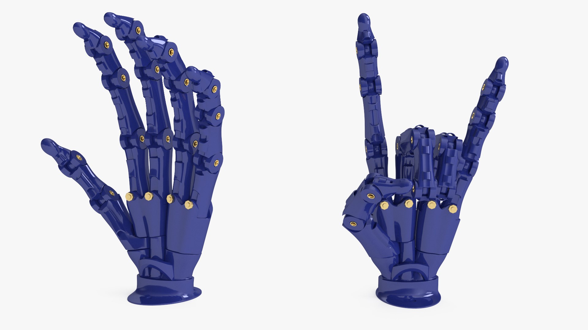3D Robotic Arm Blue Rigged - TurboSquid 2234902