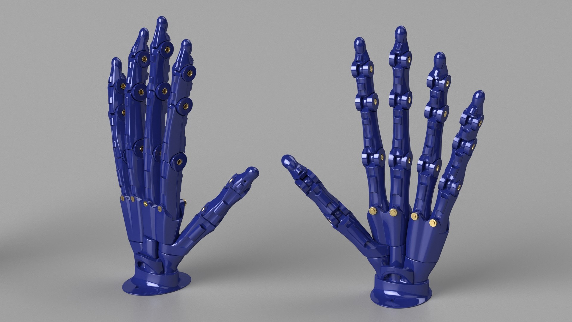 3D Robotic Arm Blue Rigged - TurboSquid 2234902