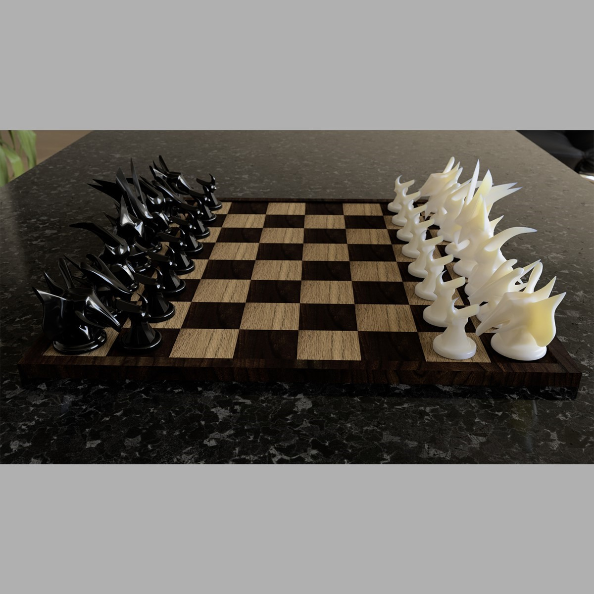 3D model Demon series Chess set - TurboSquid 1822049