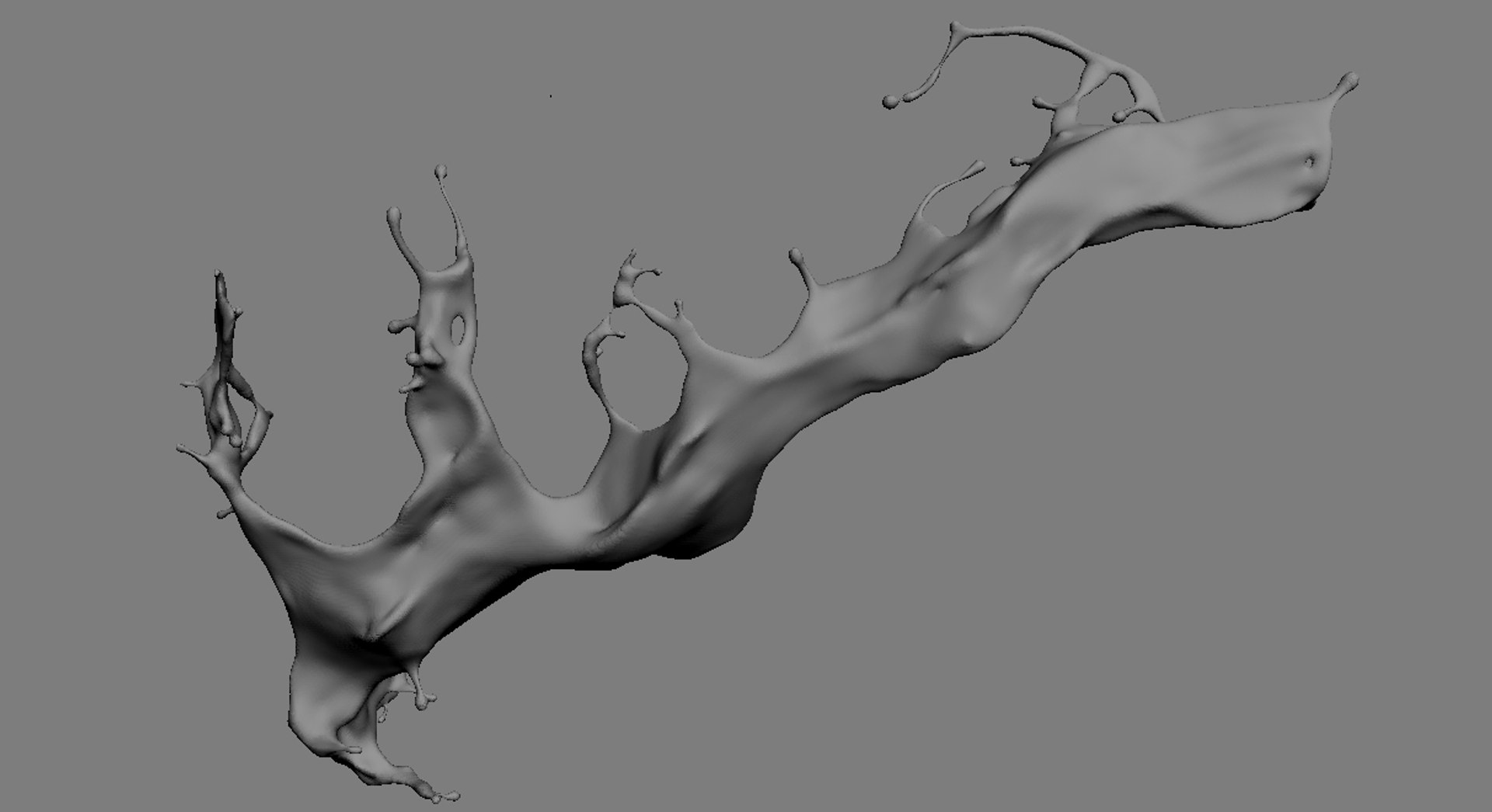 liquid splash 3d model