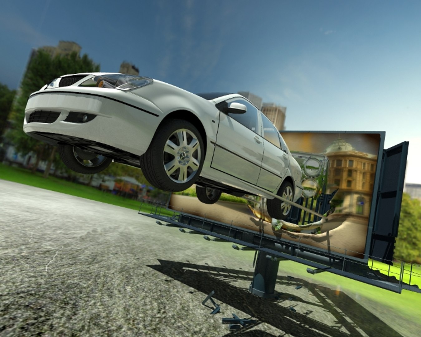 3d Advertisement Car Animation