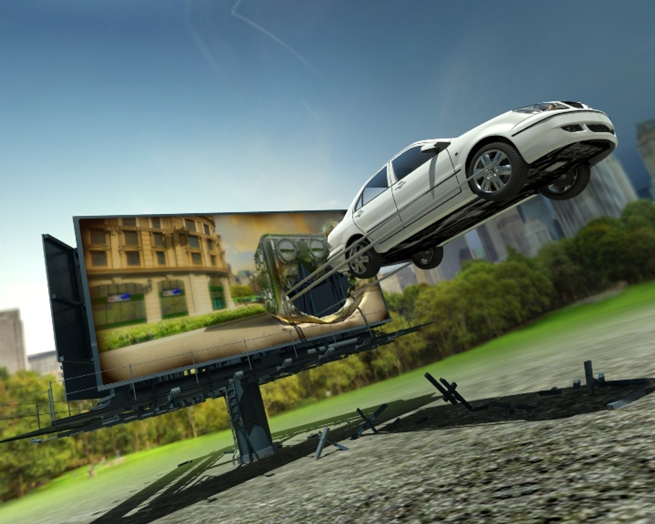 3d Advertisement Car Animation