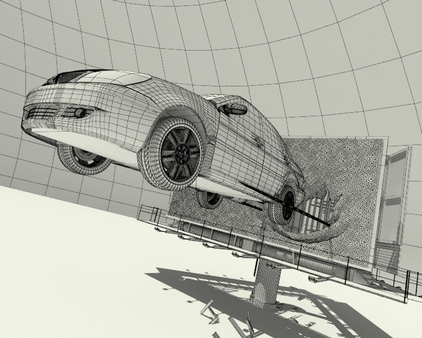 3d Advertisement Car Animation