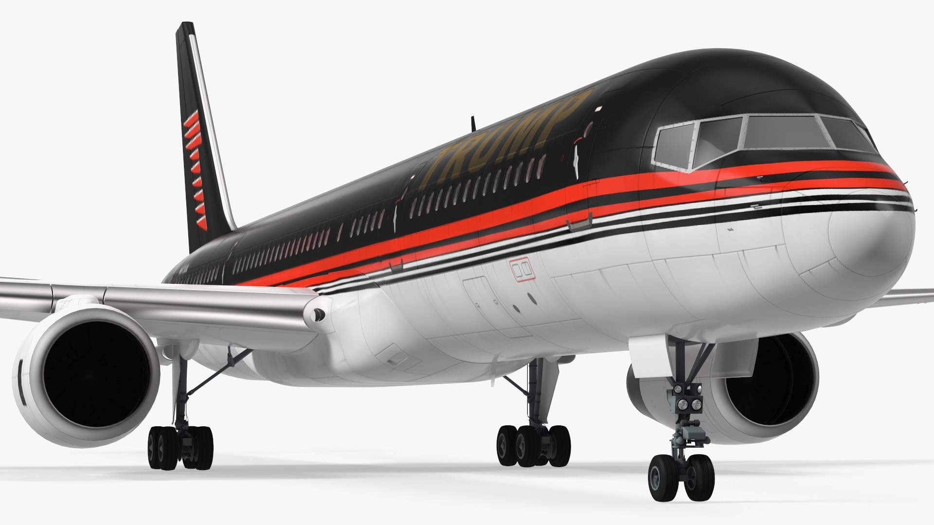 3d model donald trumps private boeing 757