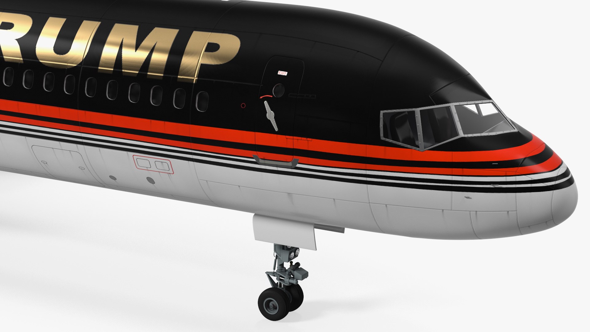 3d model donald trumps private boeing 757
