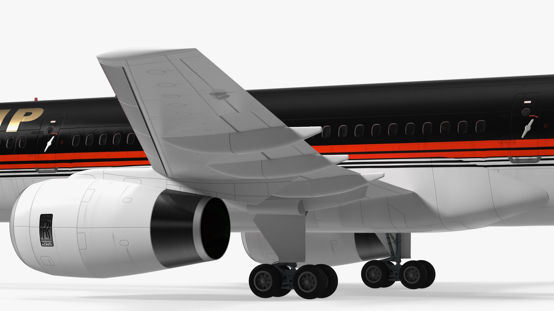 3d model donald trumps private boeing 757