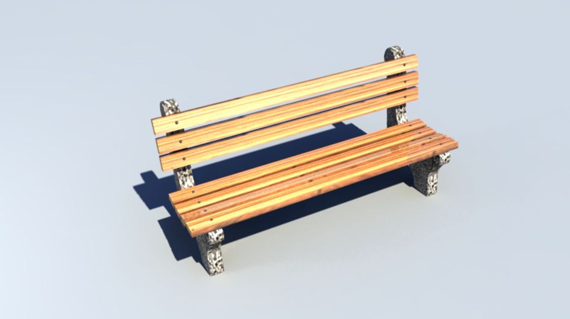 3D Model Park Bench - TurboSquid 1396171
