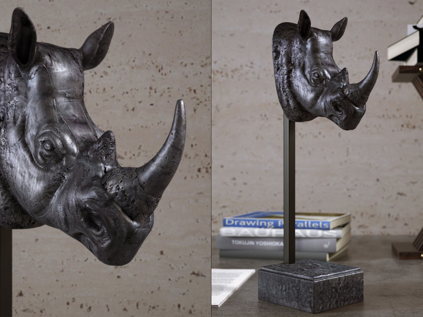 Dino Rhino Sculpture 3D - TurboSquid 1225972