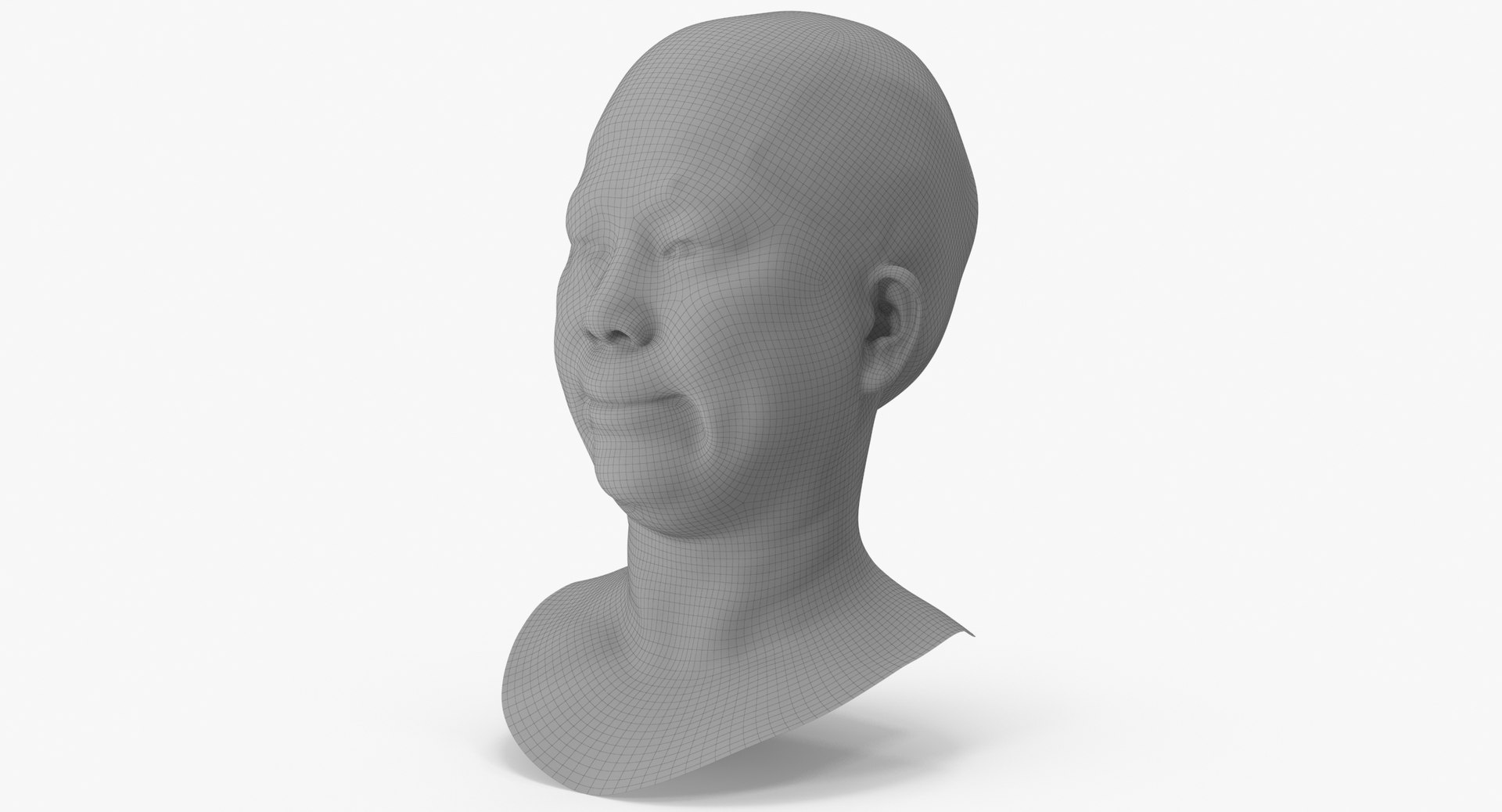 Mei Human Head Dimpler AU14 Clean Scan 3D Model - TurboSquid 1746930