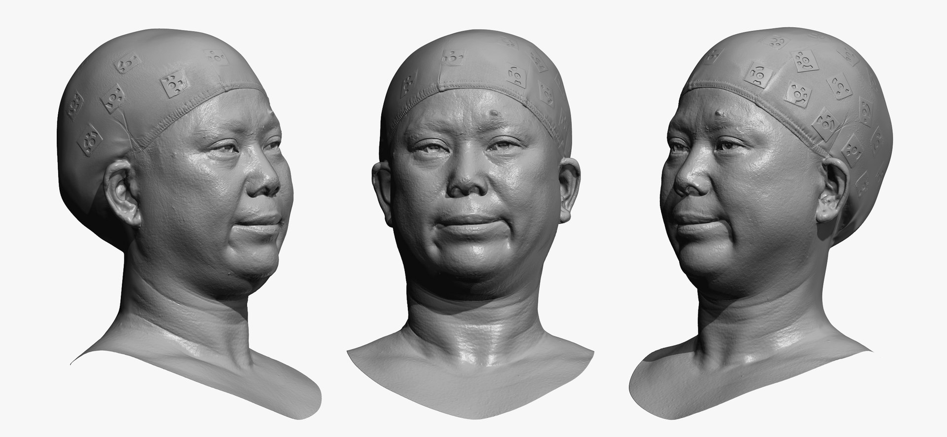 Mei Human Head Dimpler AU14 Clean Scan 3D Model - TurboSquid 1746930