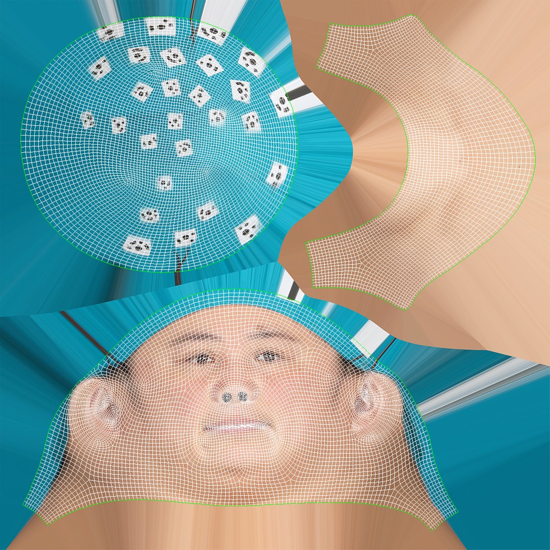 Mei Human Head Dimpler AU14 Clean Scan 3D Model - TurboSquid 1746930